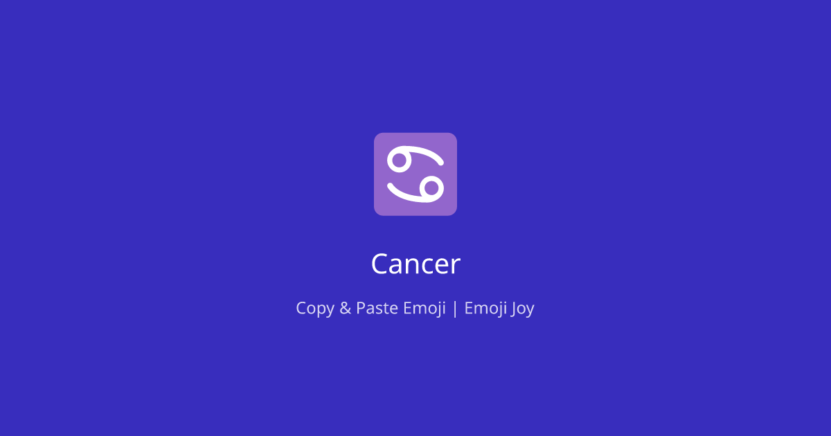♋ Cancer emoji