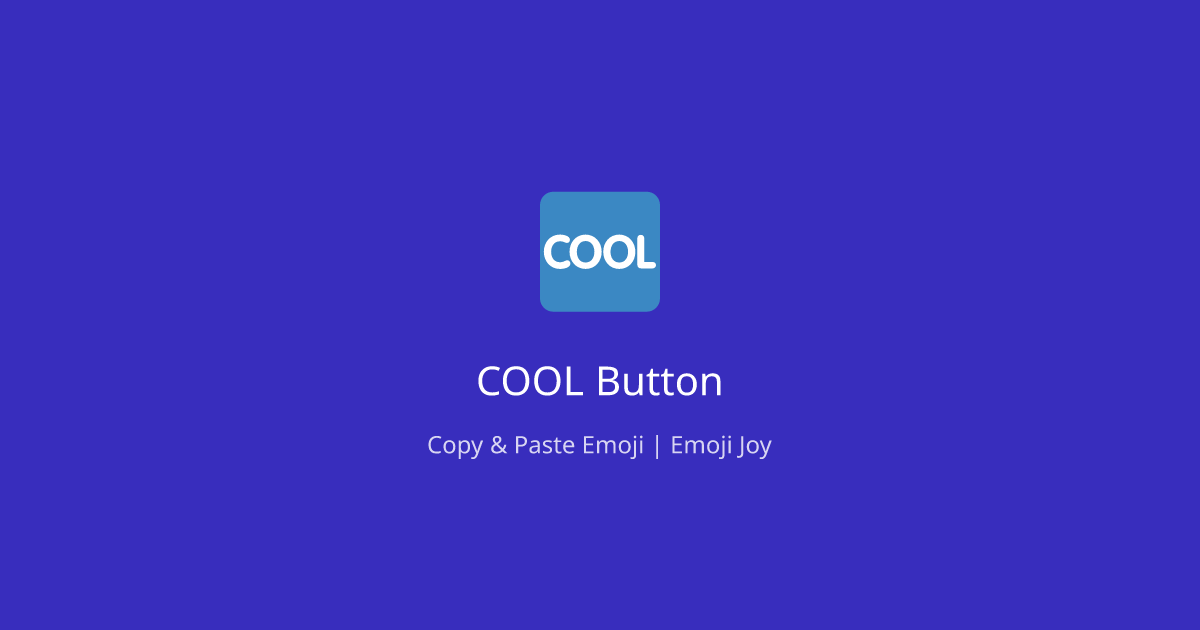 🆒 COOL Button emoji