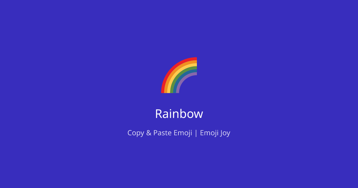 Understanding the Rainbow emoji 🌈: From Expression to Communication ...