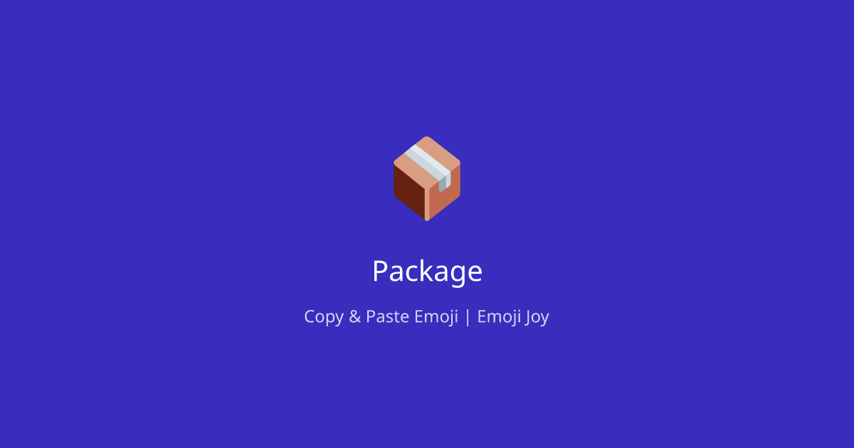 📦 Package emoji