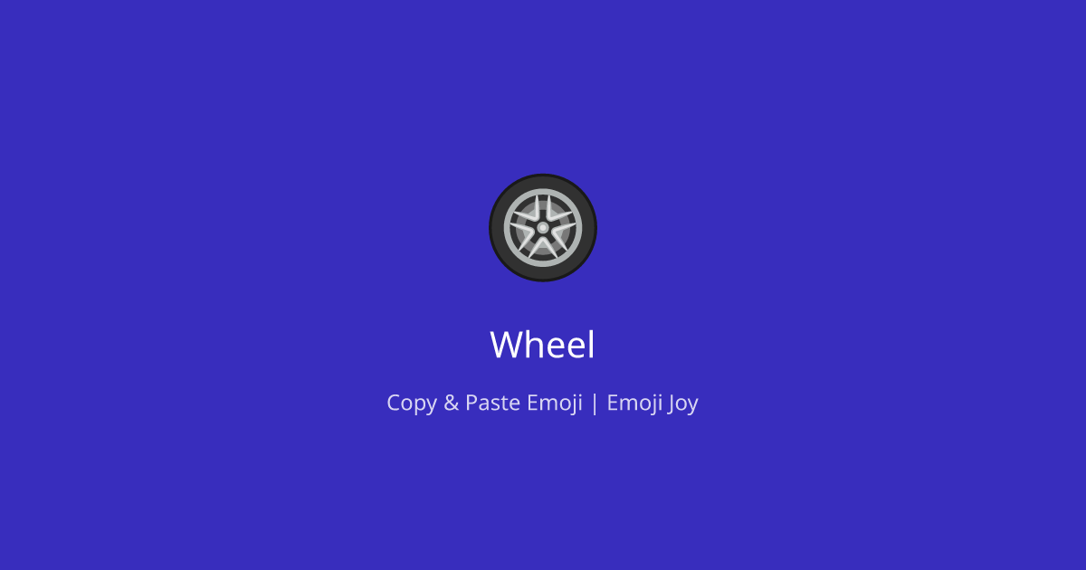 🛞 Wheel emoji