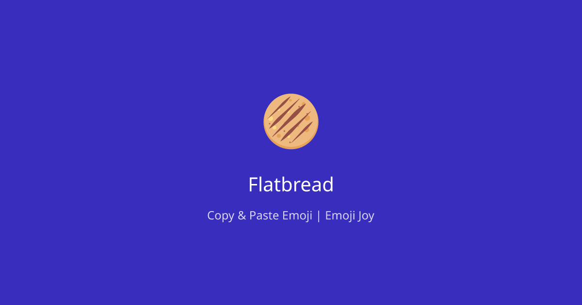 🫓 Flatbread emoji